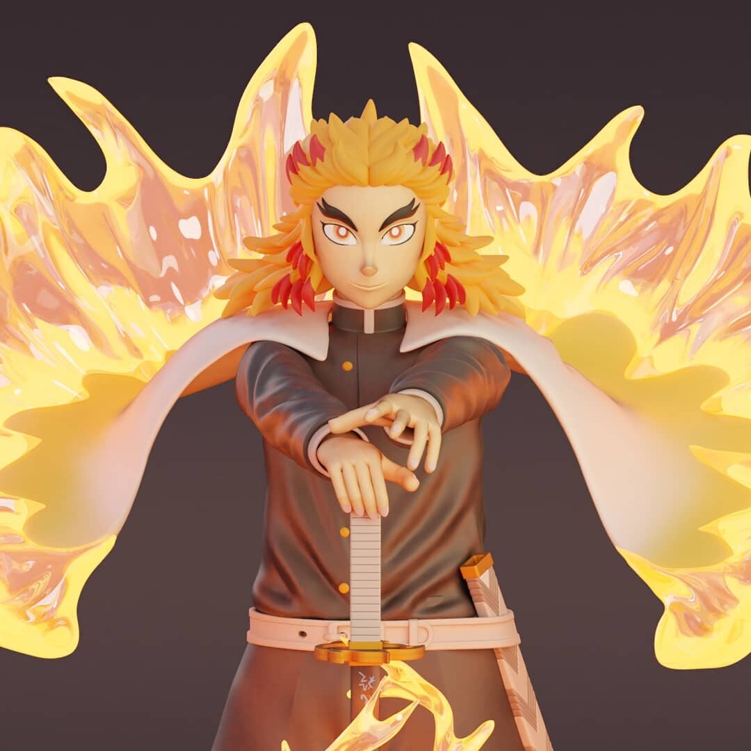 ArtStation - Rengoku Kyoujuro (Kimetsu no Yaiba)