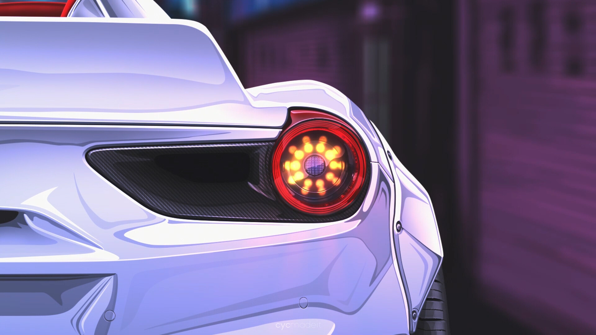 ArtStation - GEISHA | Ferrari 488 Spider LibertyWalk 2D Animation