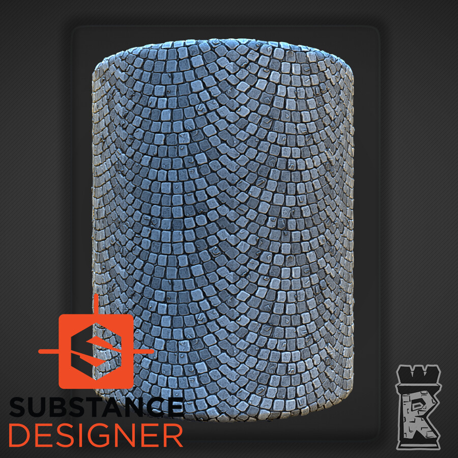 ArtStation - Curved-tile floor