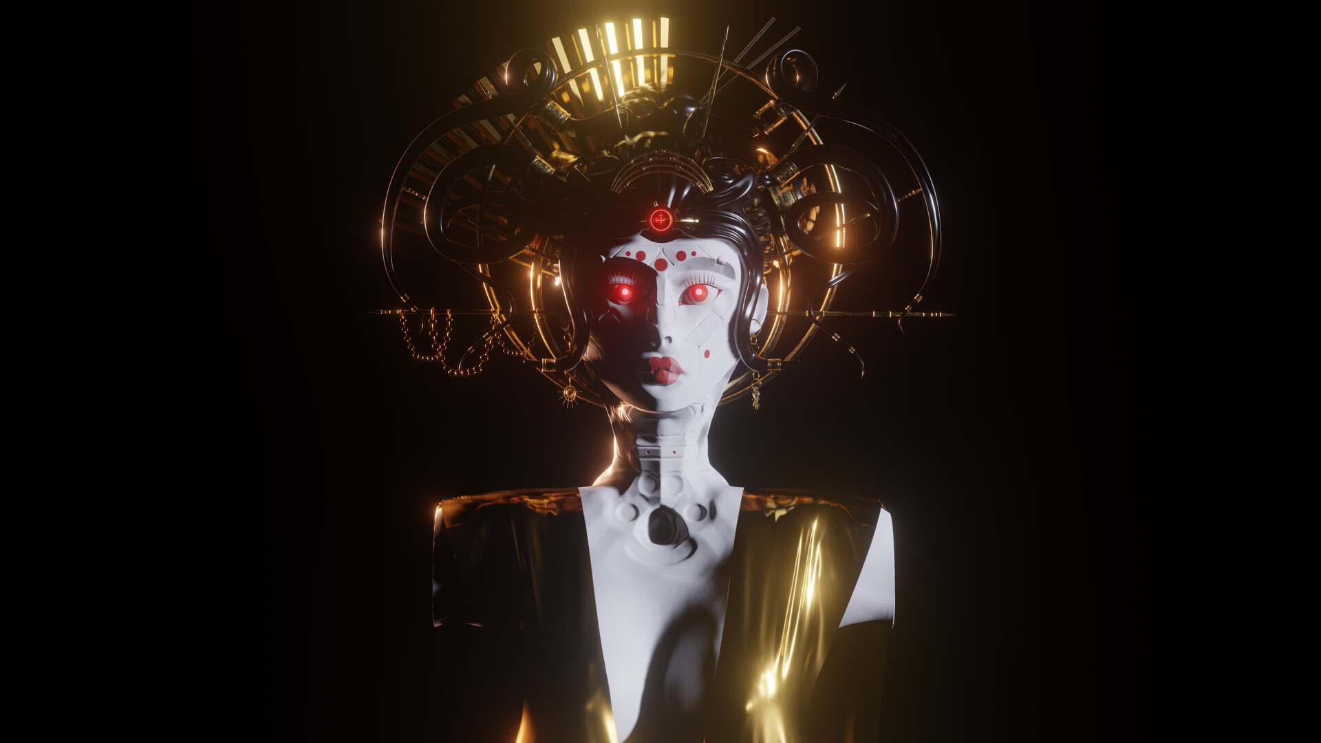 ArtStation - Cyber Goddess