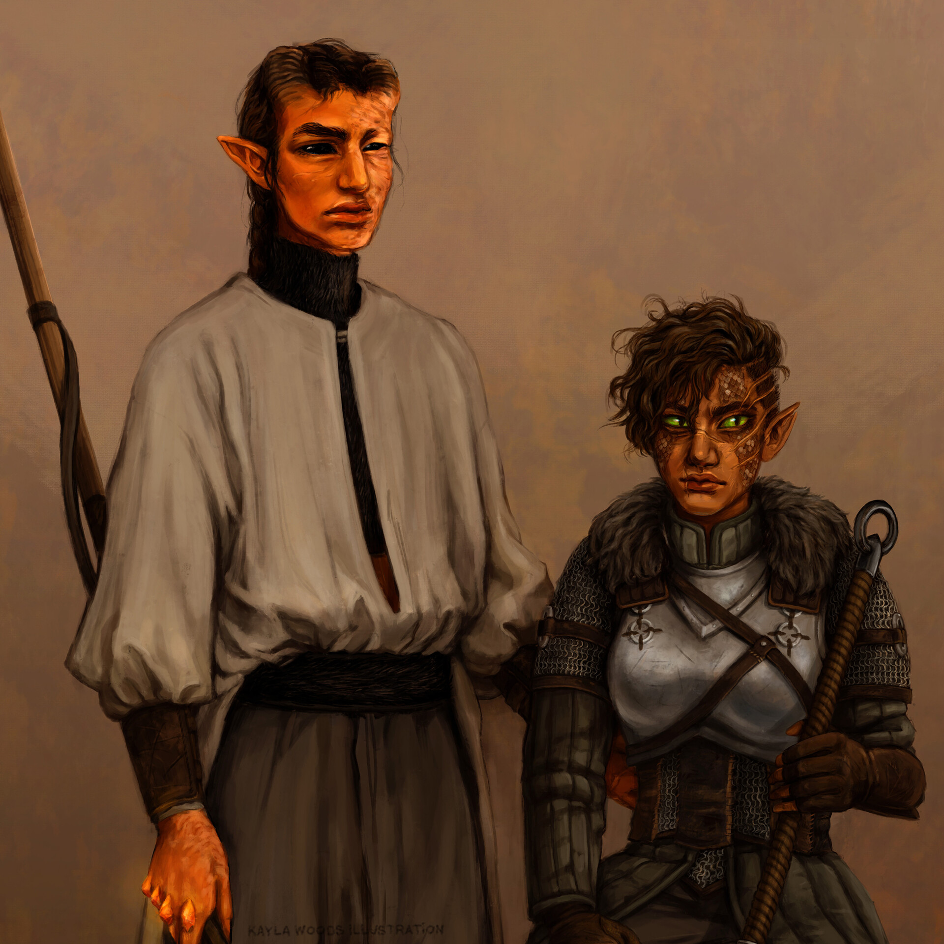 Kayla Woods - Tabletop Art: Nadir and Ahsiih
