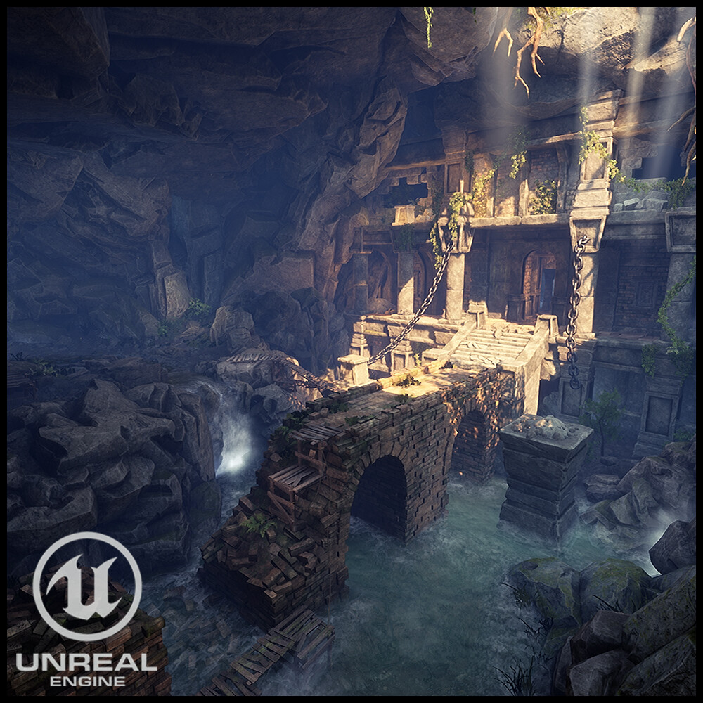 ArtStation - Lost Ruins|Cave Interior - Unreal Engine 4