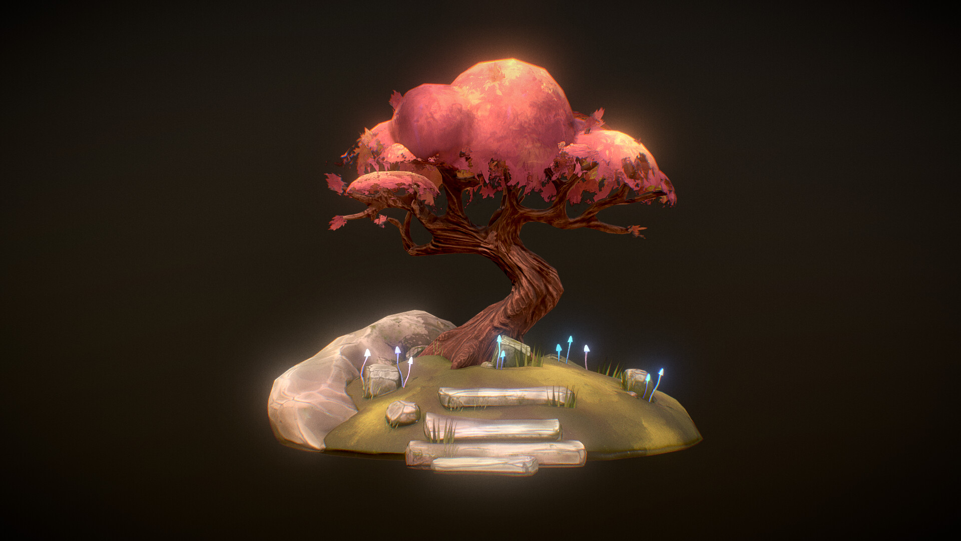 ArtStation - Stylized tree