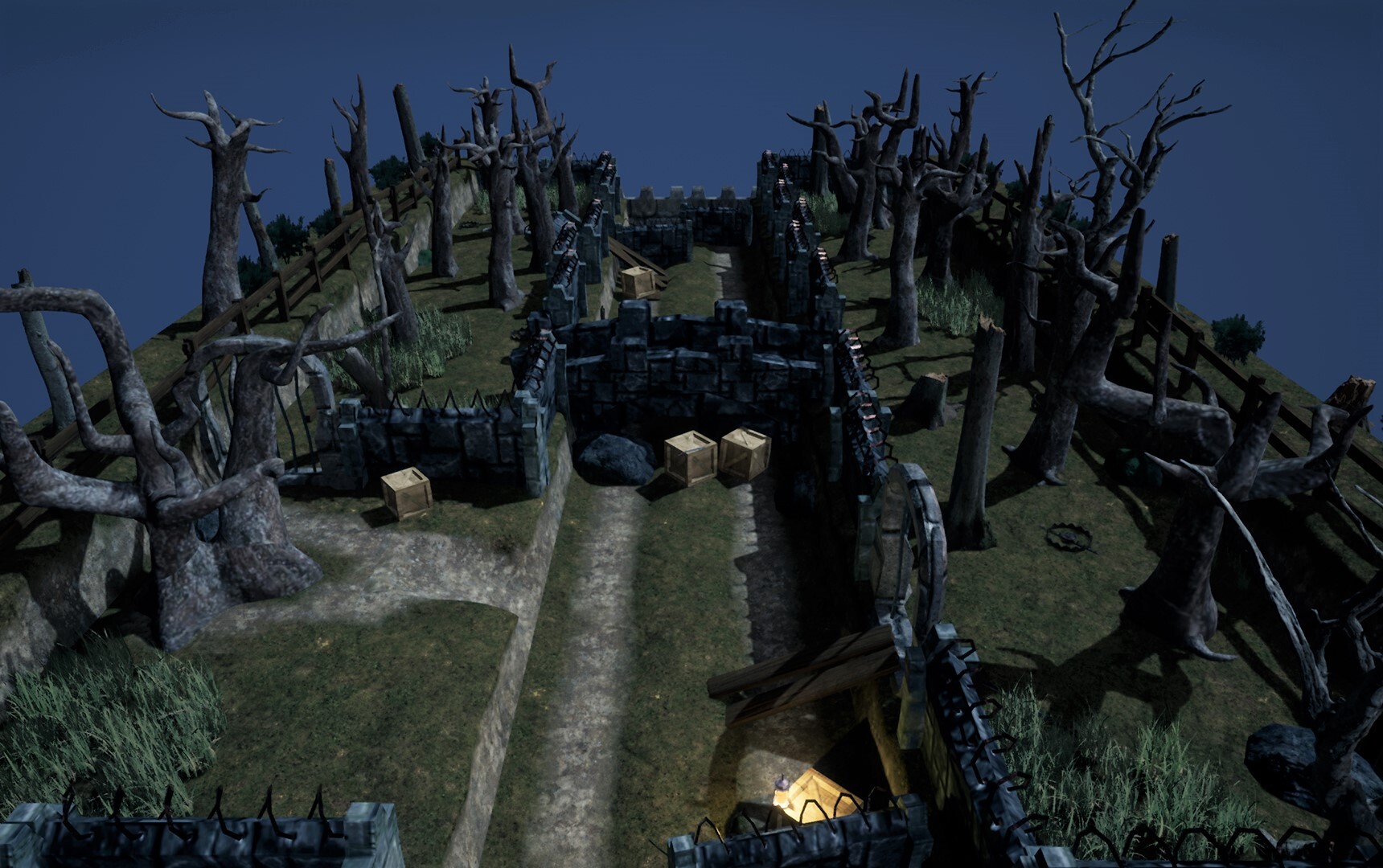 ArtStation - Dangerous Forest Scene