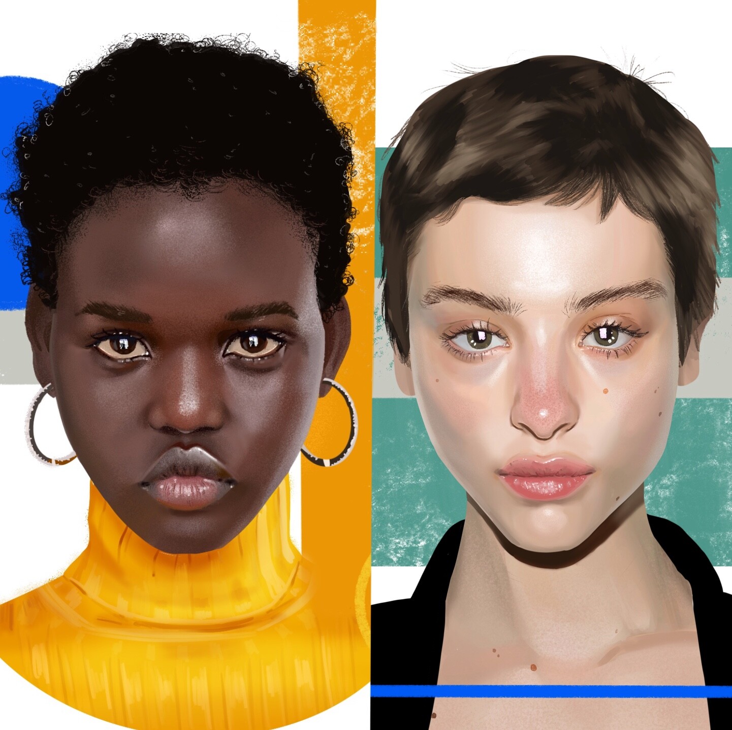 ArtStation - Faces studies