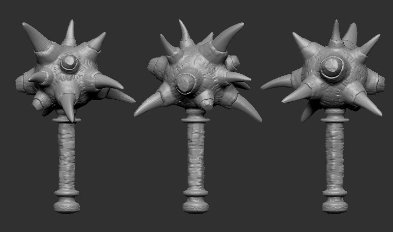 ArtStation - Dragon short mace