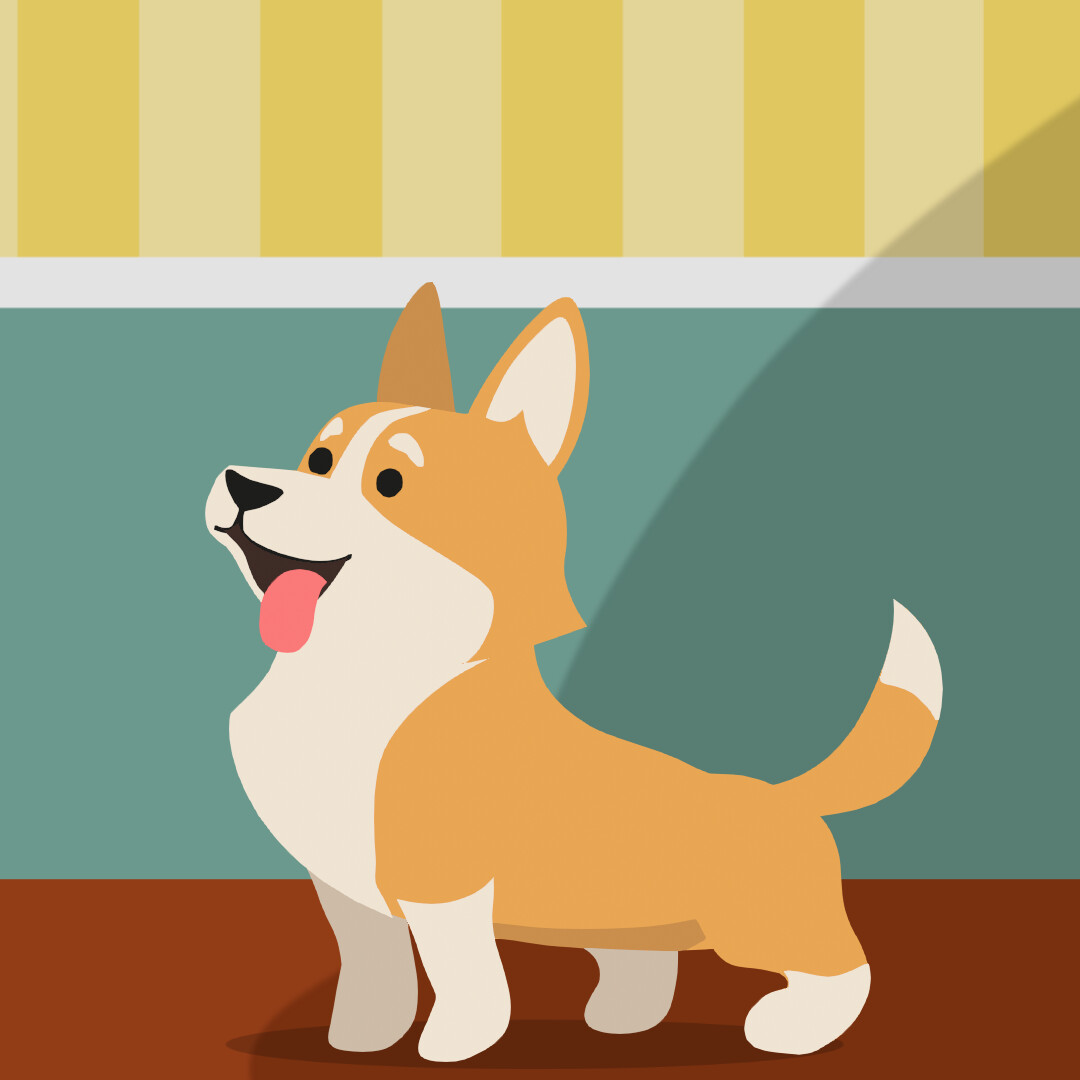 ArtStation - Happy Corgi animation