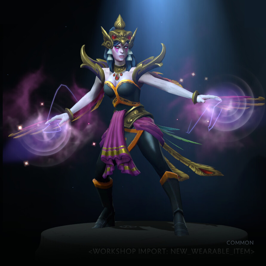 ArtStation - Mantle of the Sacred Dancer (Dota 2 TI9 2019 submission)
