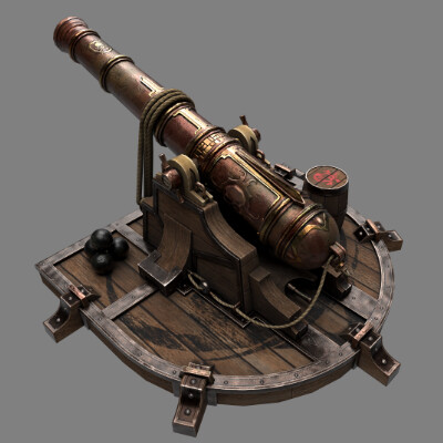 ArtStation - Ship/Fortress Cannon
