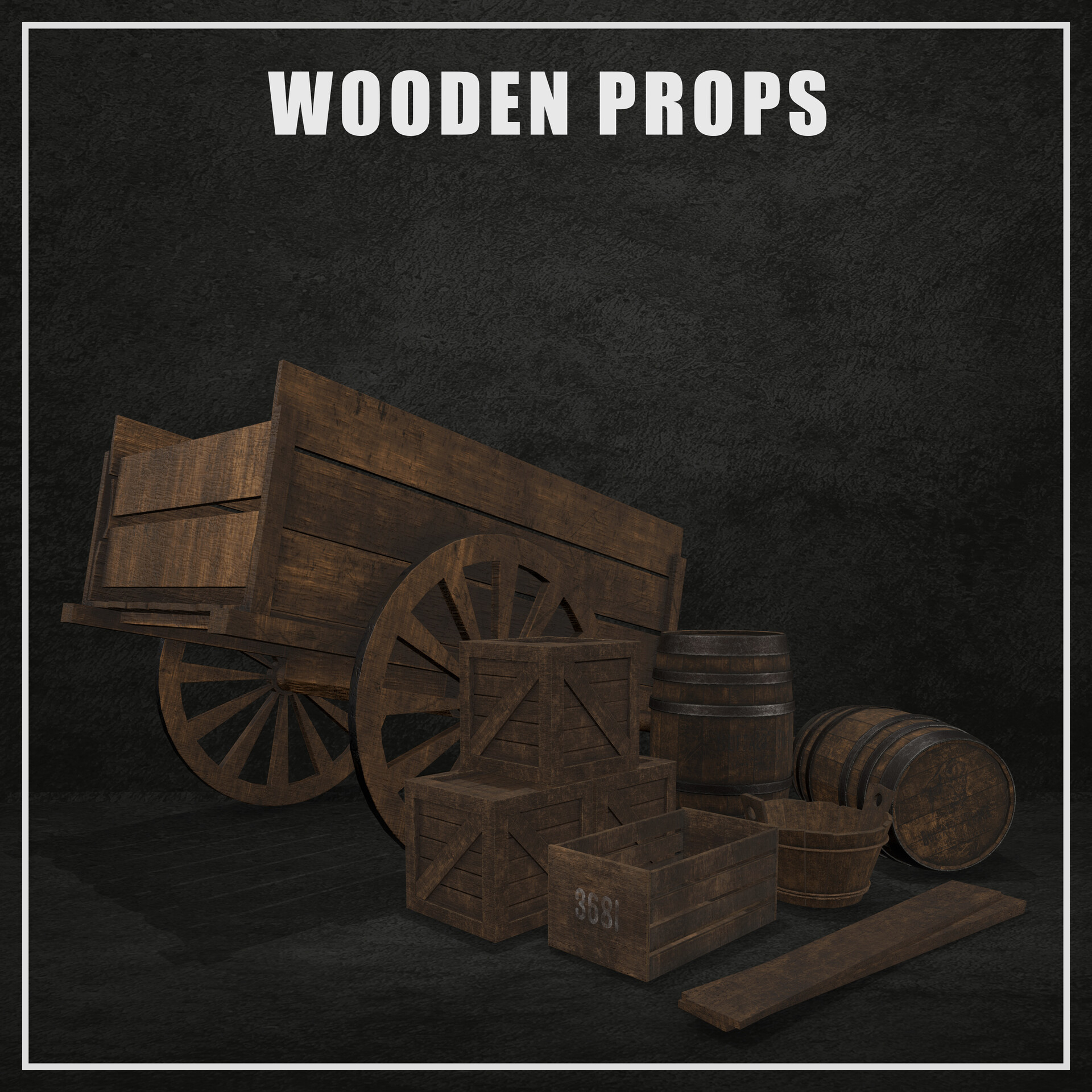 ArtStation - Wooden Props
