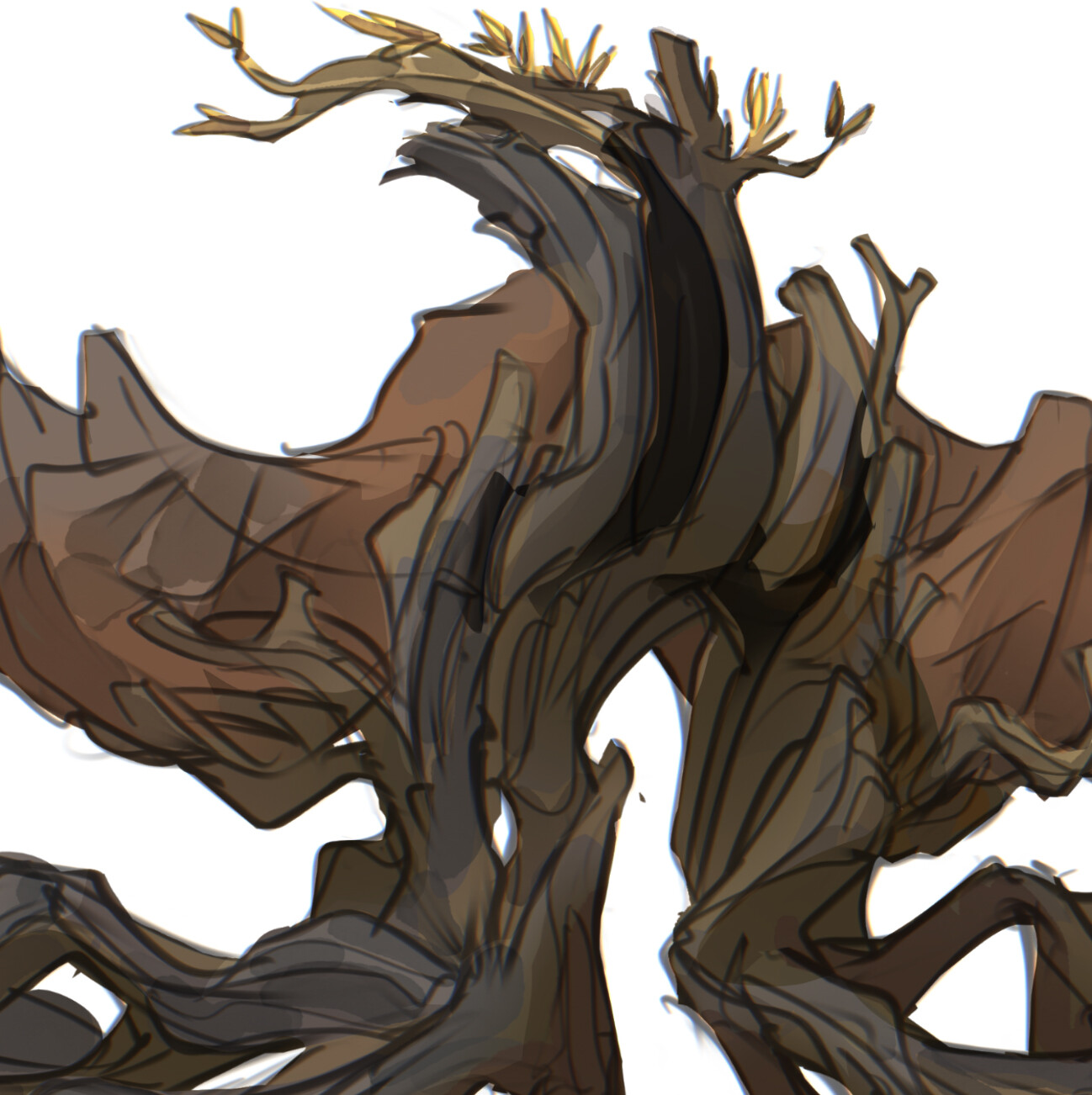 ArtStation - Walking dry tree