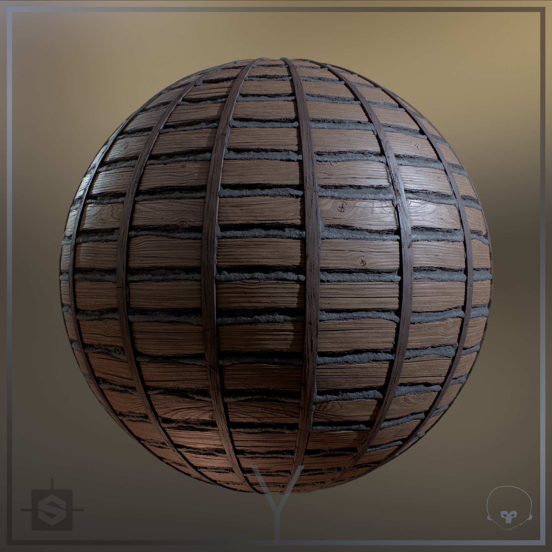 ArtStation - Wood Planks Wall