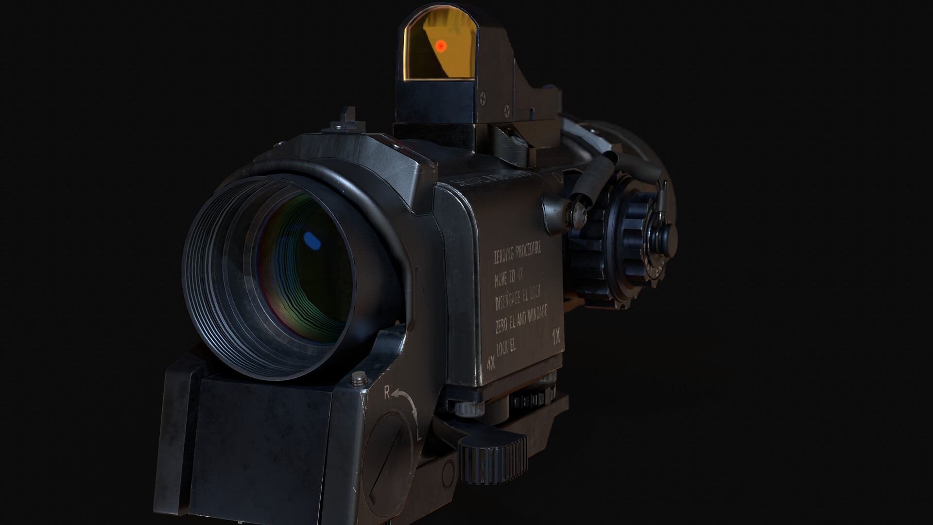 ArtStation - Specter DR Elcan Scope with Red Dot