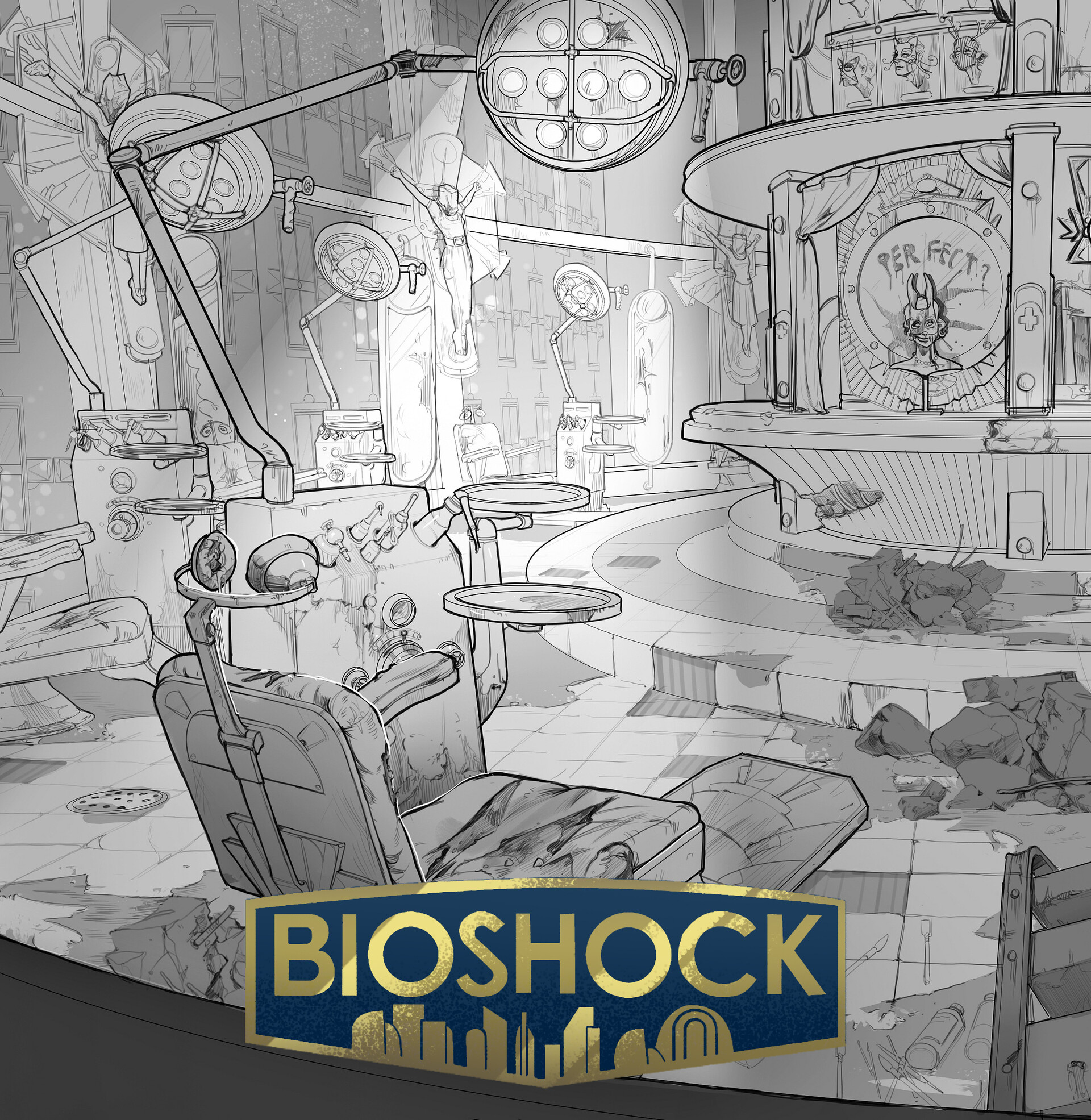 ArtStation - Bioshock Theme Park Design