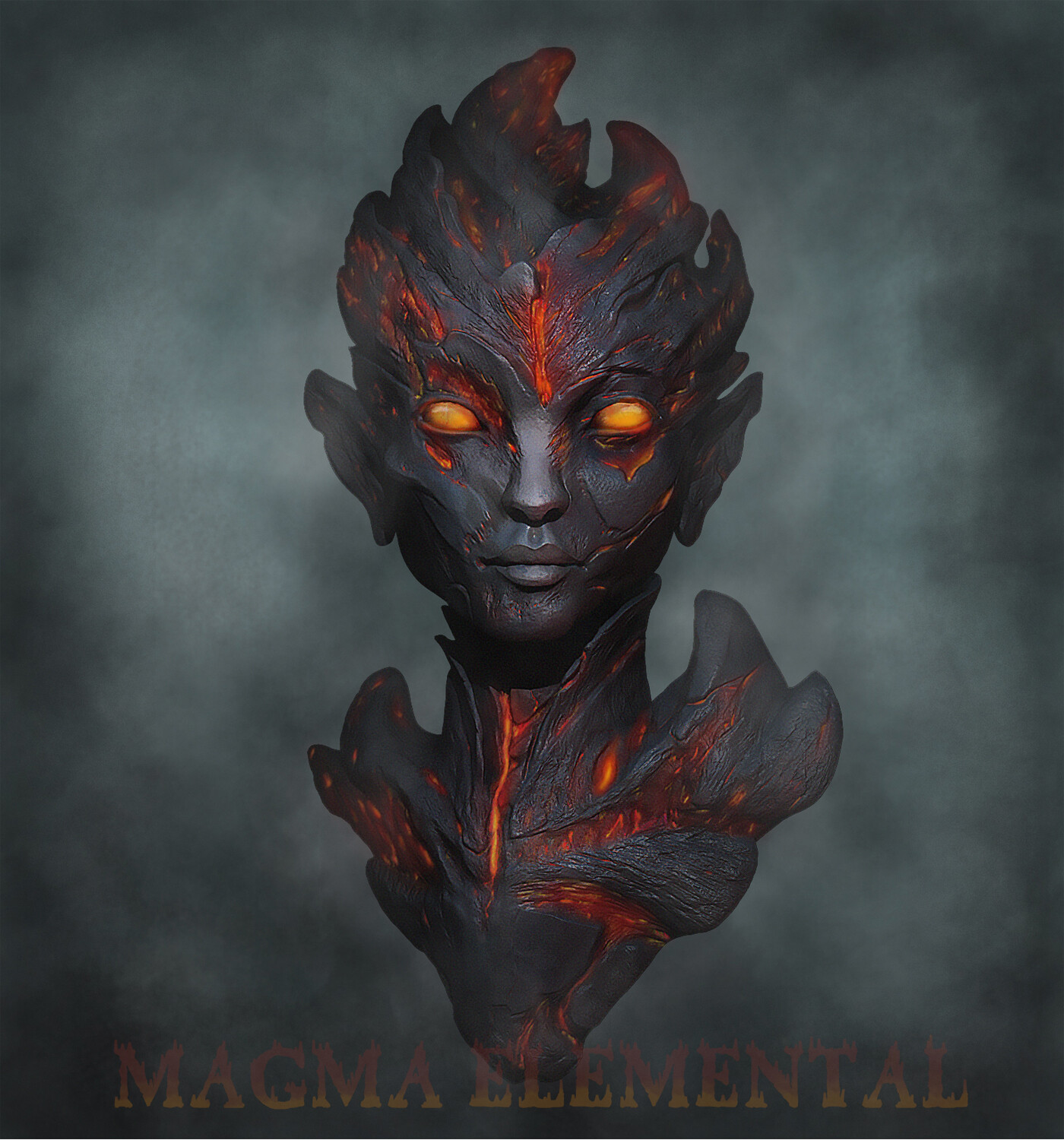 ArtStation - Magma elemental