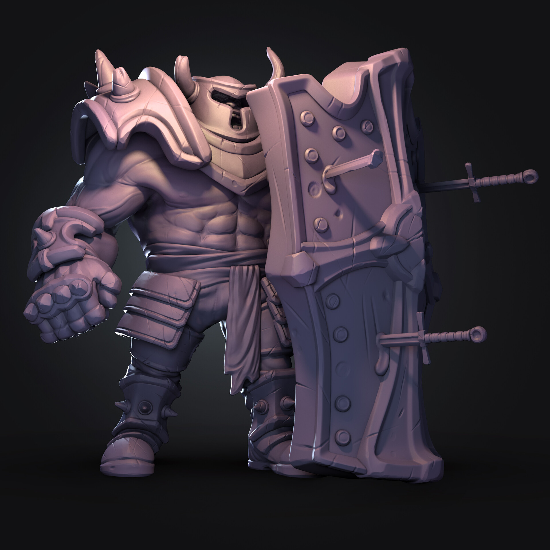 ArtStation - Bull Knight Sculpt, Vlad Chok