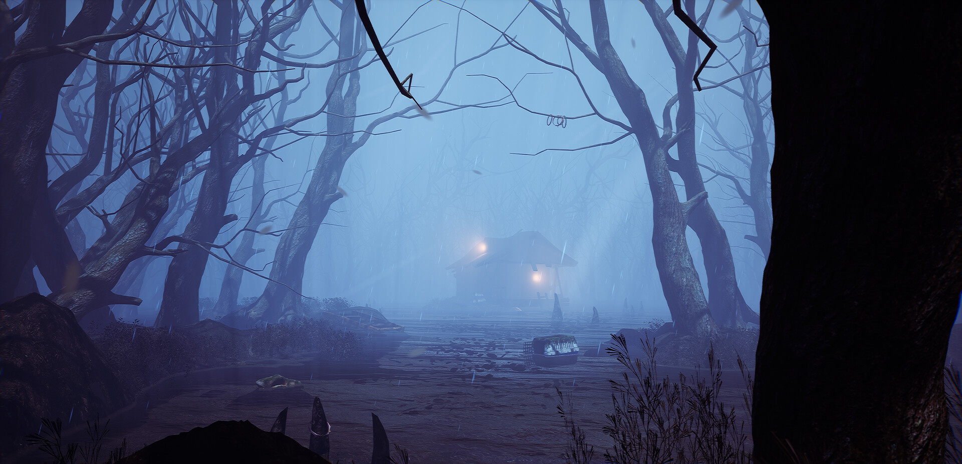 ArtStation - A cabin in the swamp