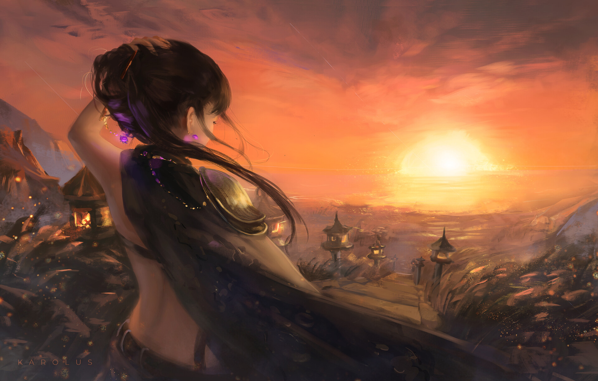 ArtStation - Frey: Sunset (+Painting Process)