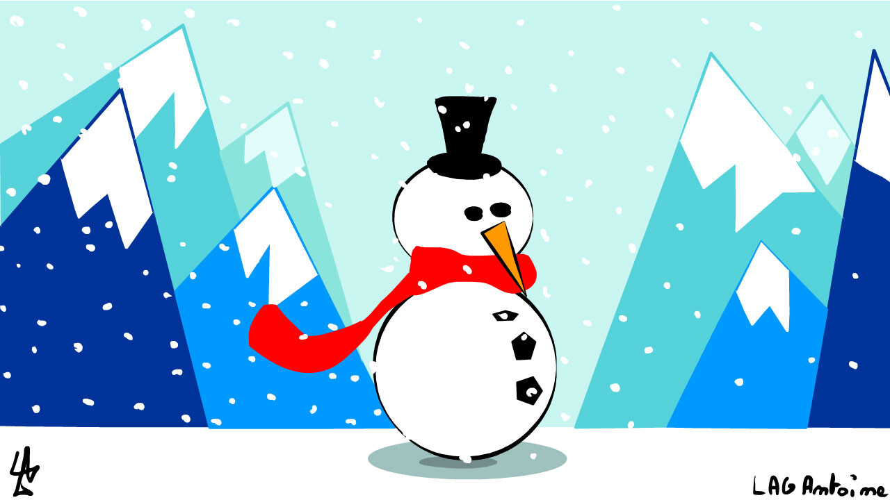 ArtStation - Snowman - 2D Animation from Animate - LAG Antoine