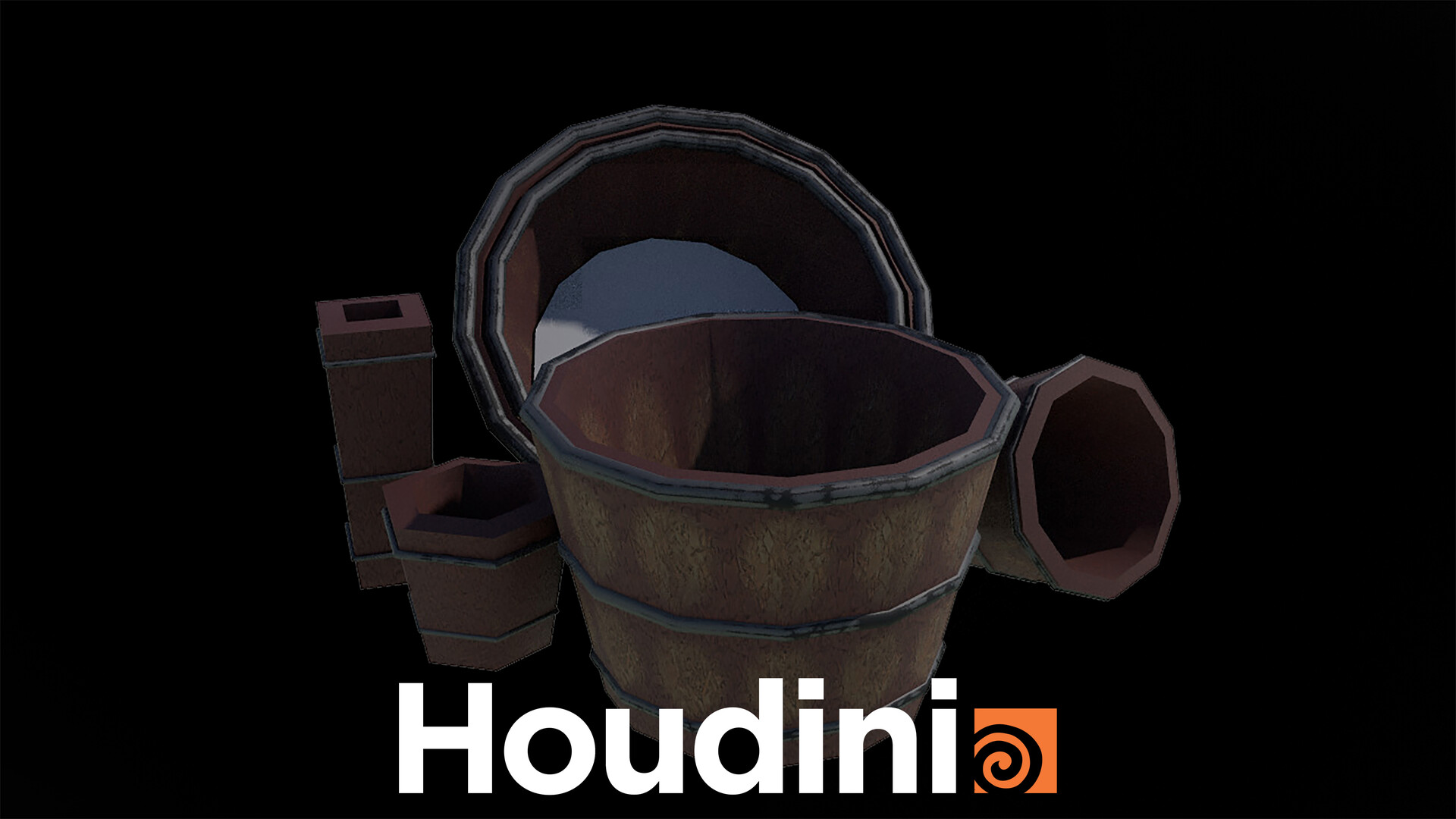 ArtStation - Houdini FX | Procedural Wood Bucket & Procedural Material ...