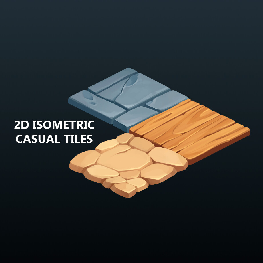 ArtStation - 2D isometric casual tiles.