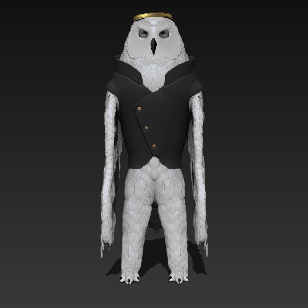 ArtStation - Proper Snow Owl - Sculpt
