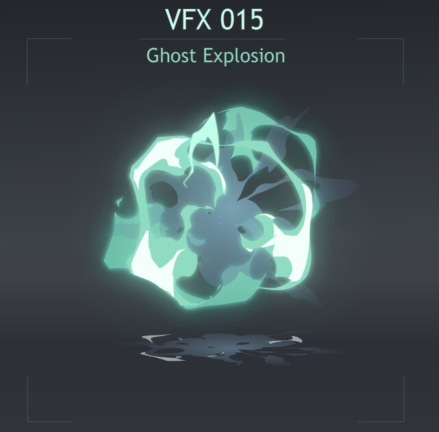 ArtStation - Ghost Explosion 2D VFX Animation