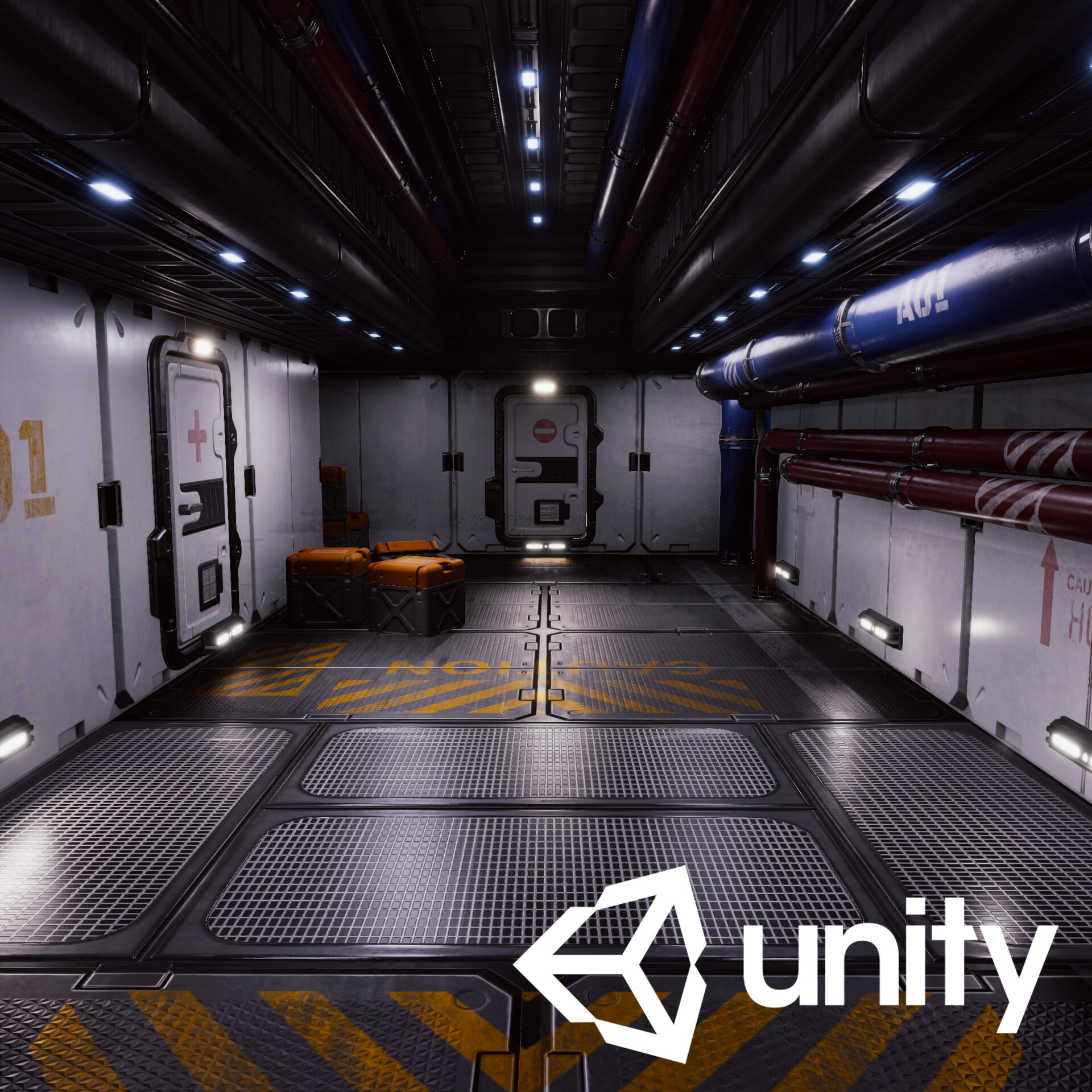 ArtStation - Sci-Fi Corridor: Modular Environment - Unity HDRP 2020