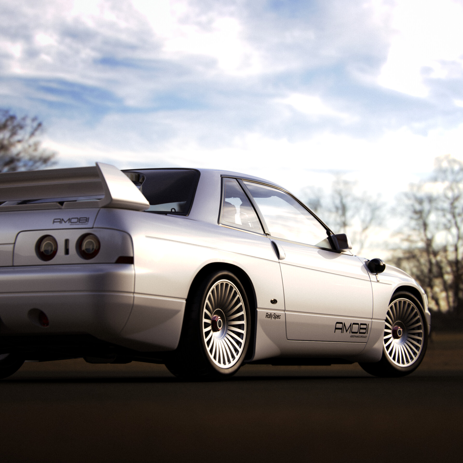 ArtStation - Amobi Nissan Works Team Gr.A Homologation model