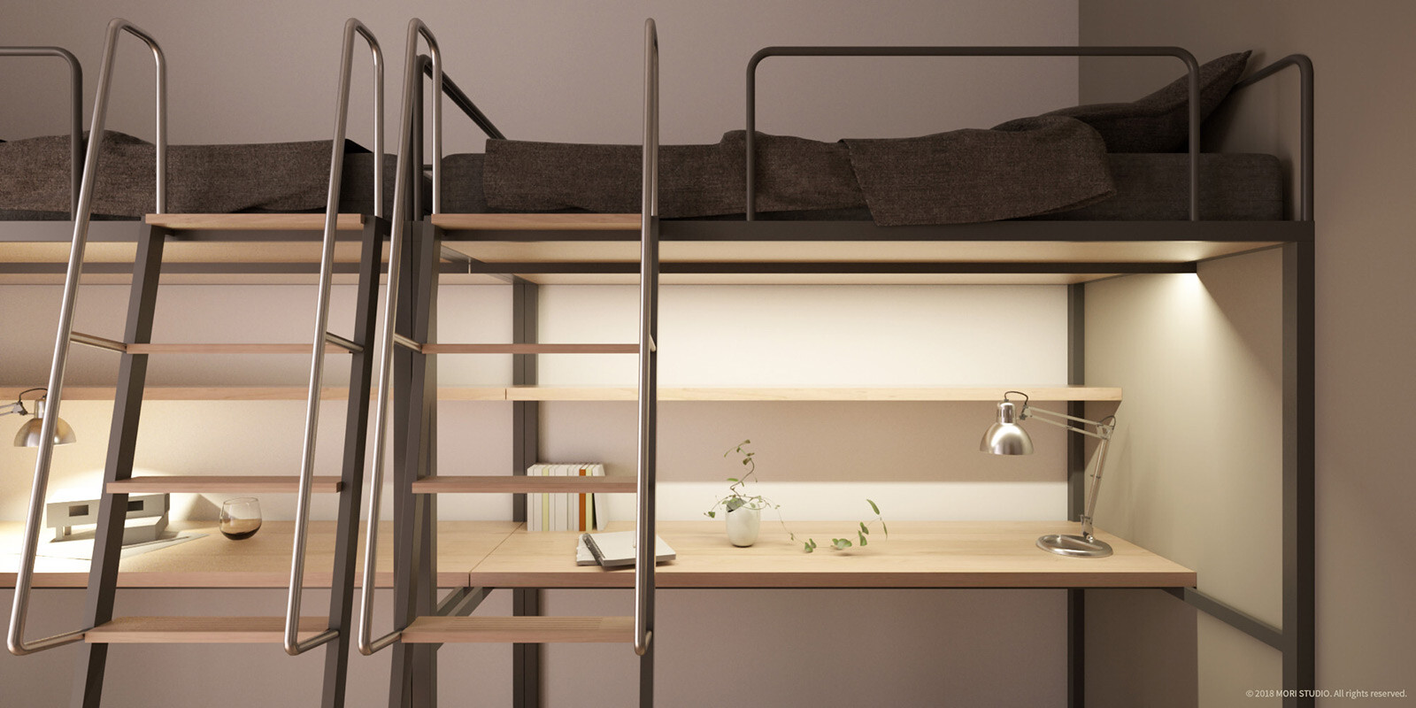 ArtStation - Portfolio ｜ FCU Dormitory / Room Space, 2020