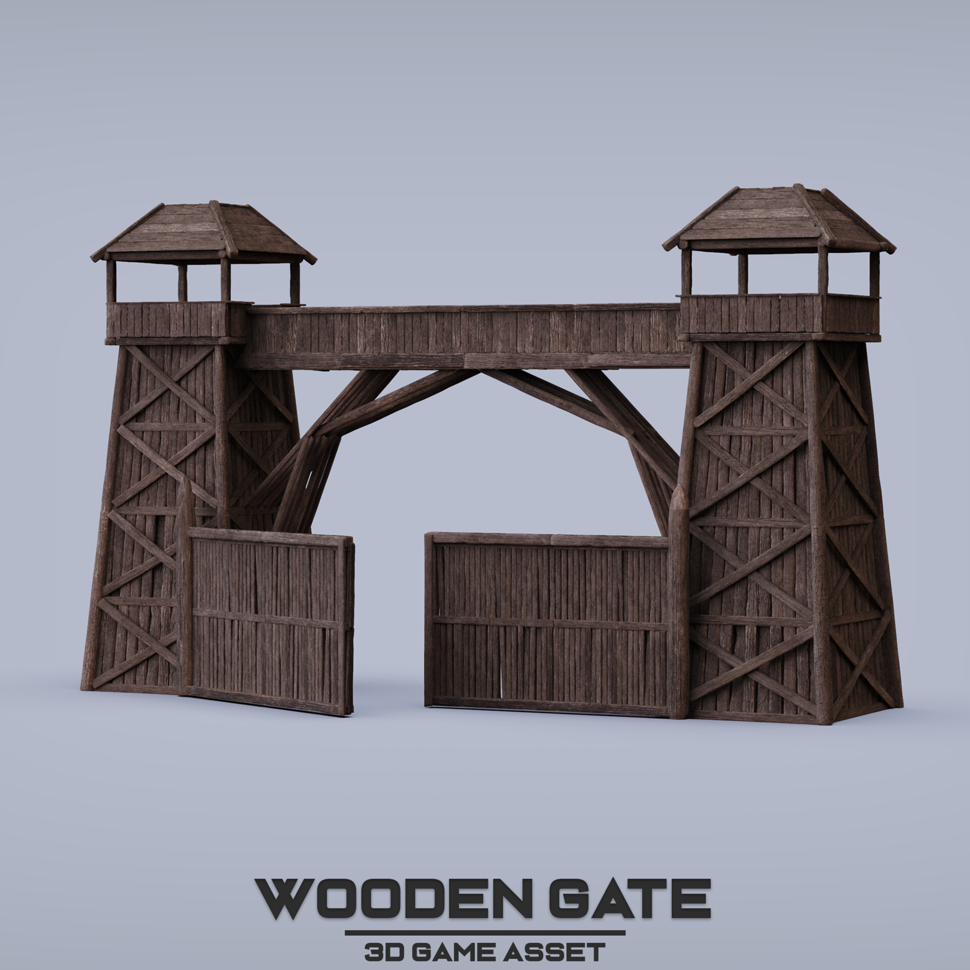 ArtStation - Medival Wooden Gate