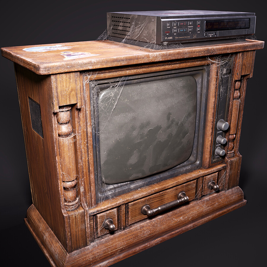 ArtStation - Vintage Television VHS