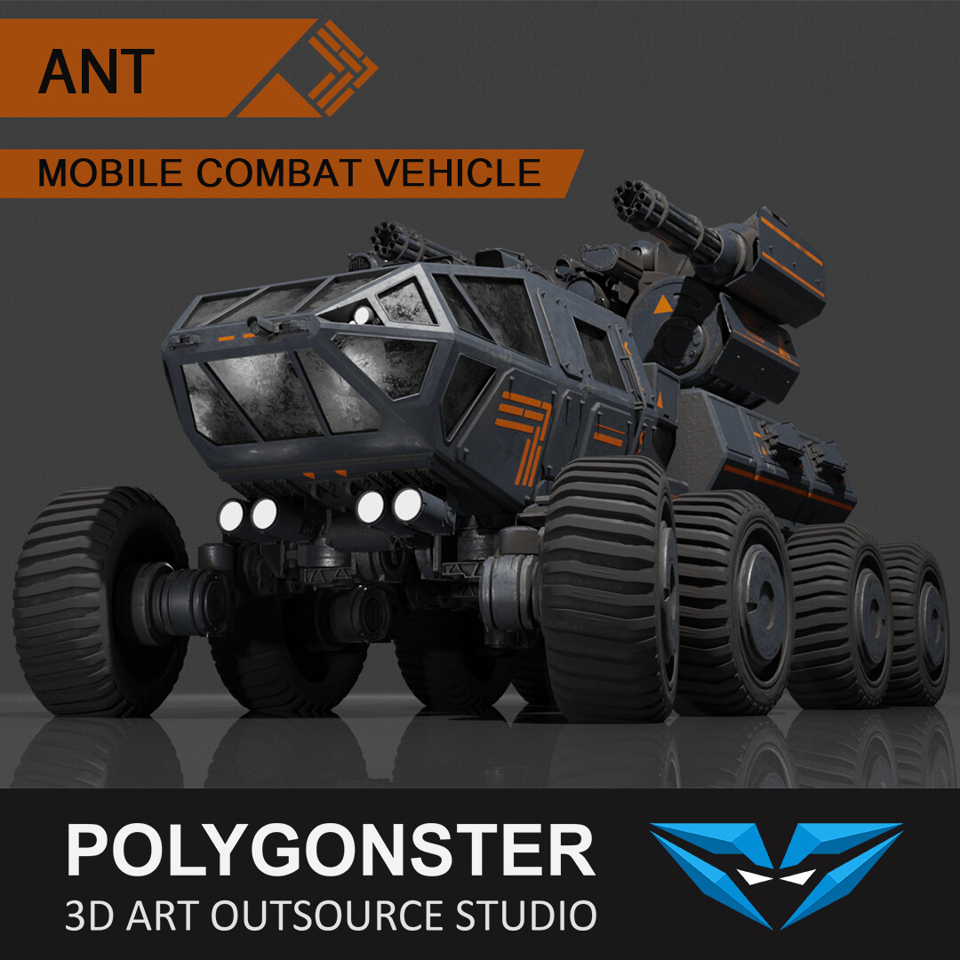 ArtStation - Ant - mobile combat vehicle