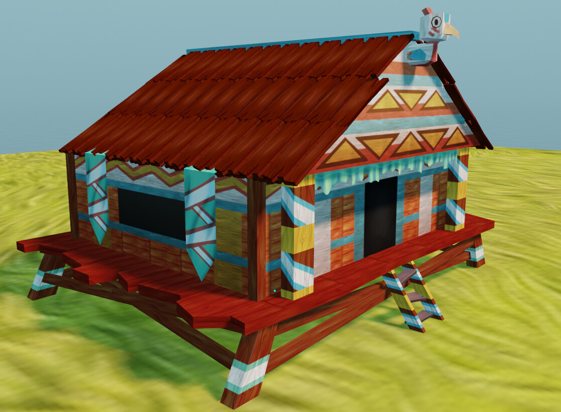 ArtStation - Kampong House (1) - Model & Texturing
