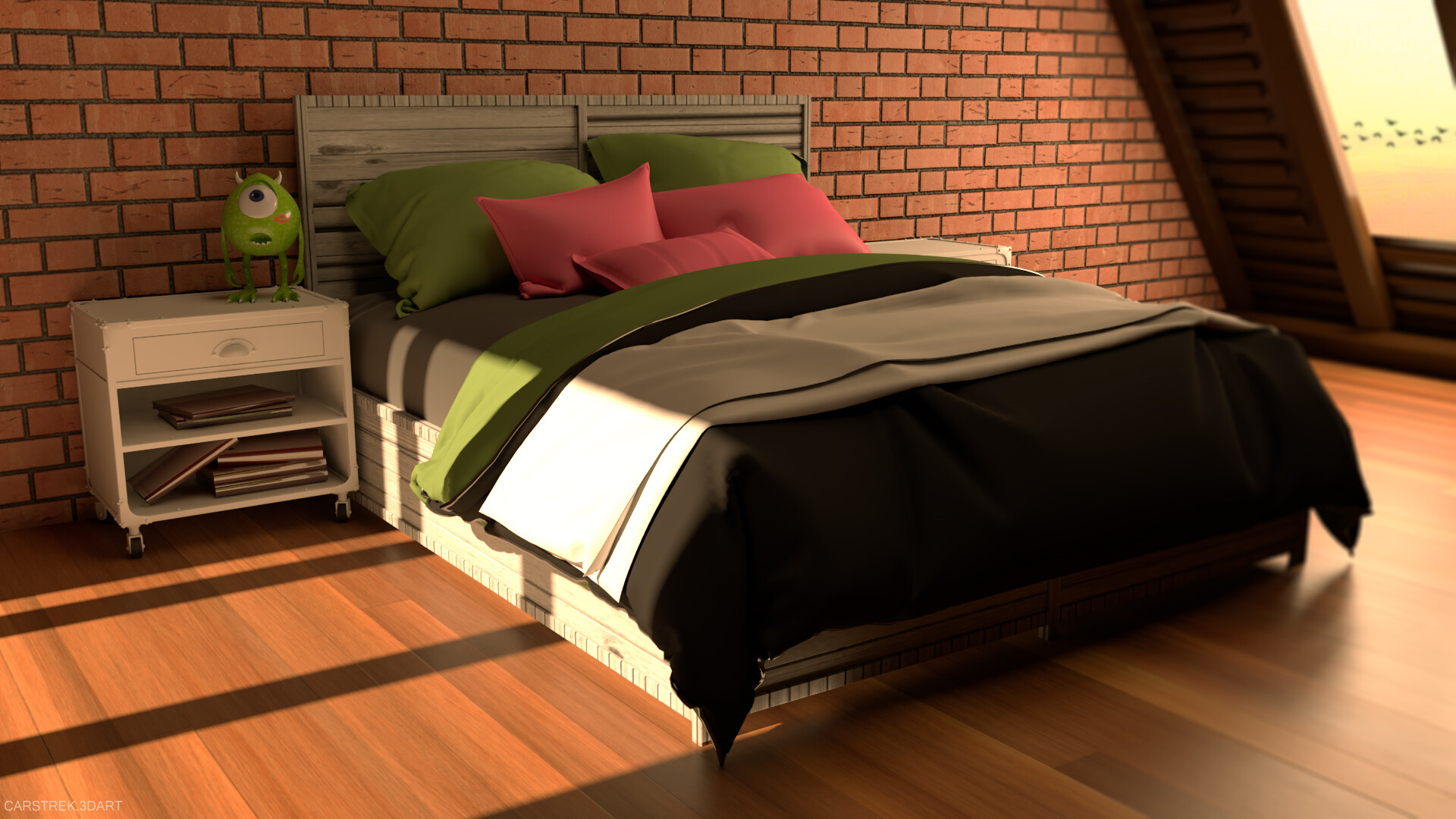ArtStation - The Attic. Layout , Shading , Lighting-Rendering post ...
