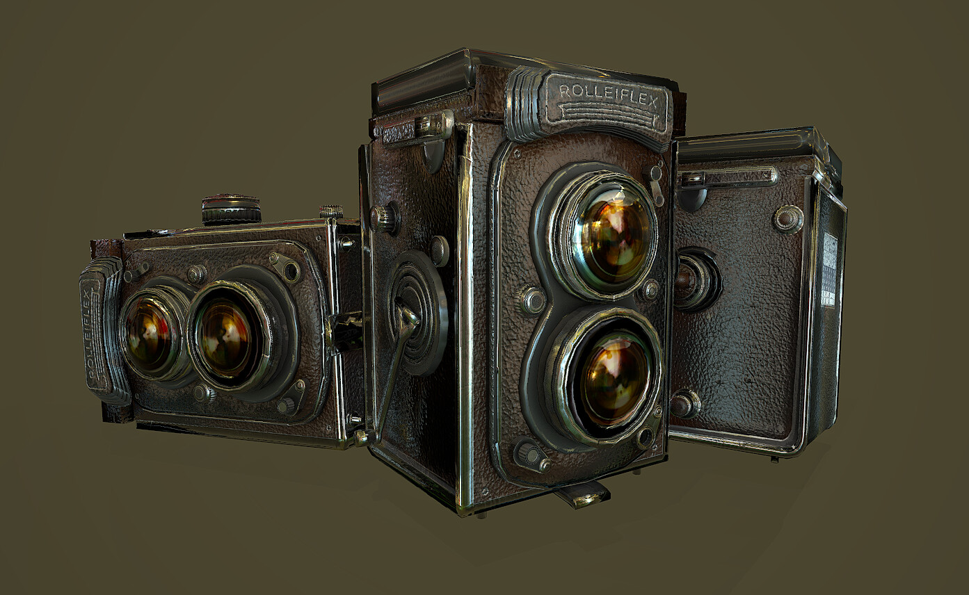 ArtStation - Rolleiflex old camera