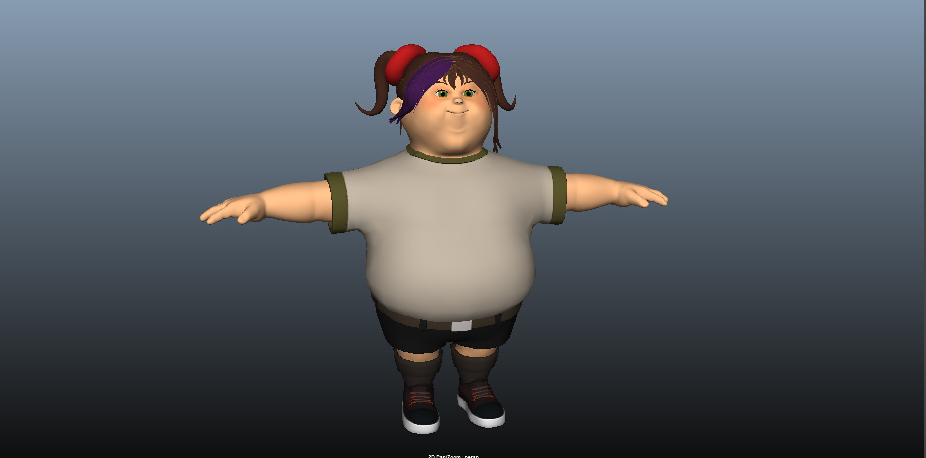 ArtStation - Cartoon character Fat girl