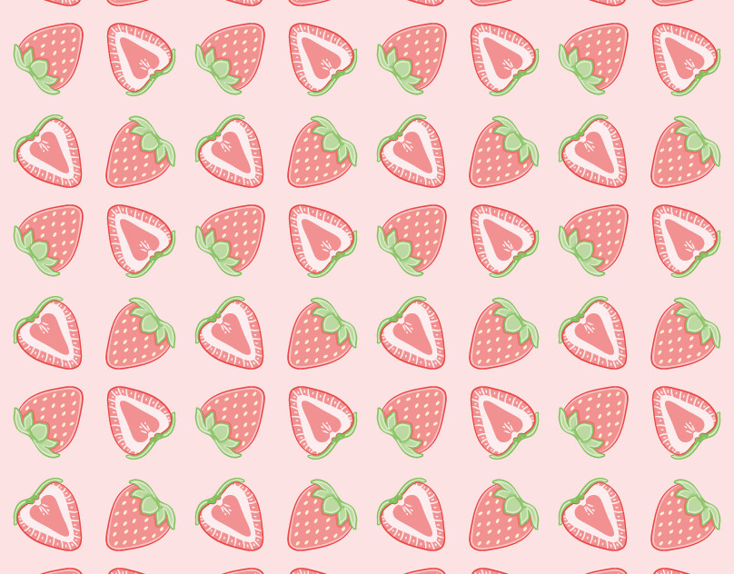 ArtStation - Cute Strawberry Pattern