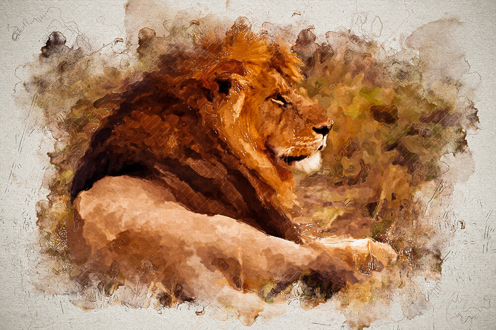 ArtStation - Lion Painting