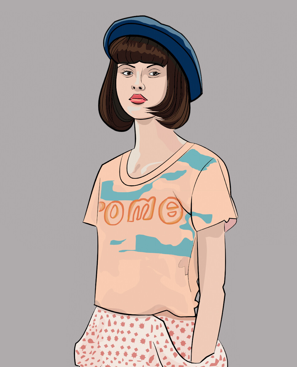 ArtStation - Illustration study in grease pencil / blender