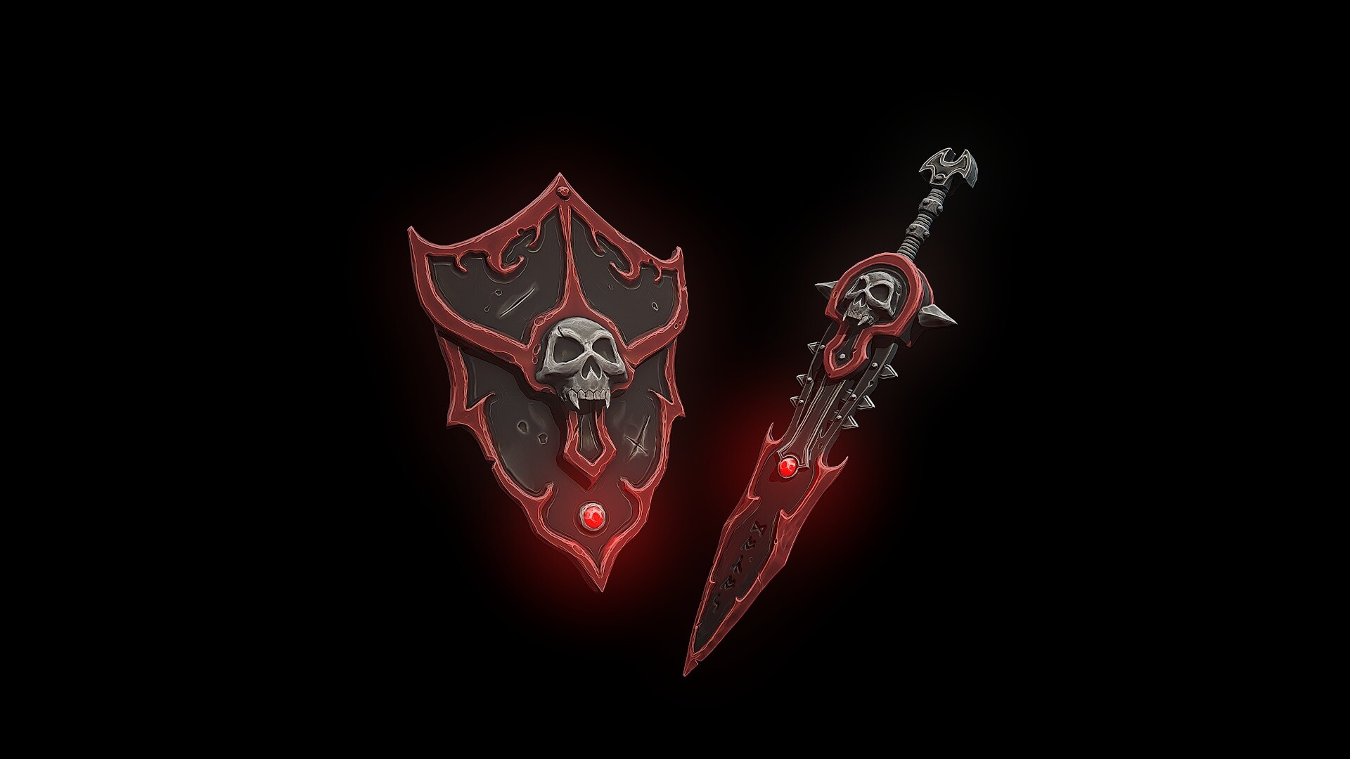 ArtStation - Stylized Sword and Shield