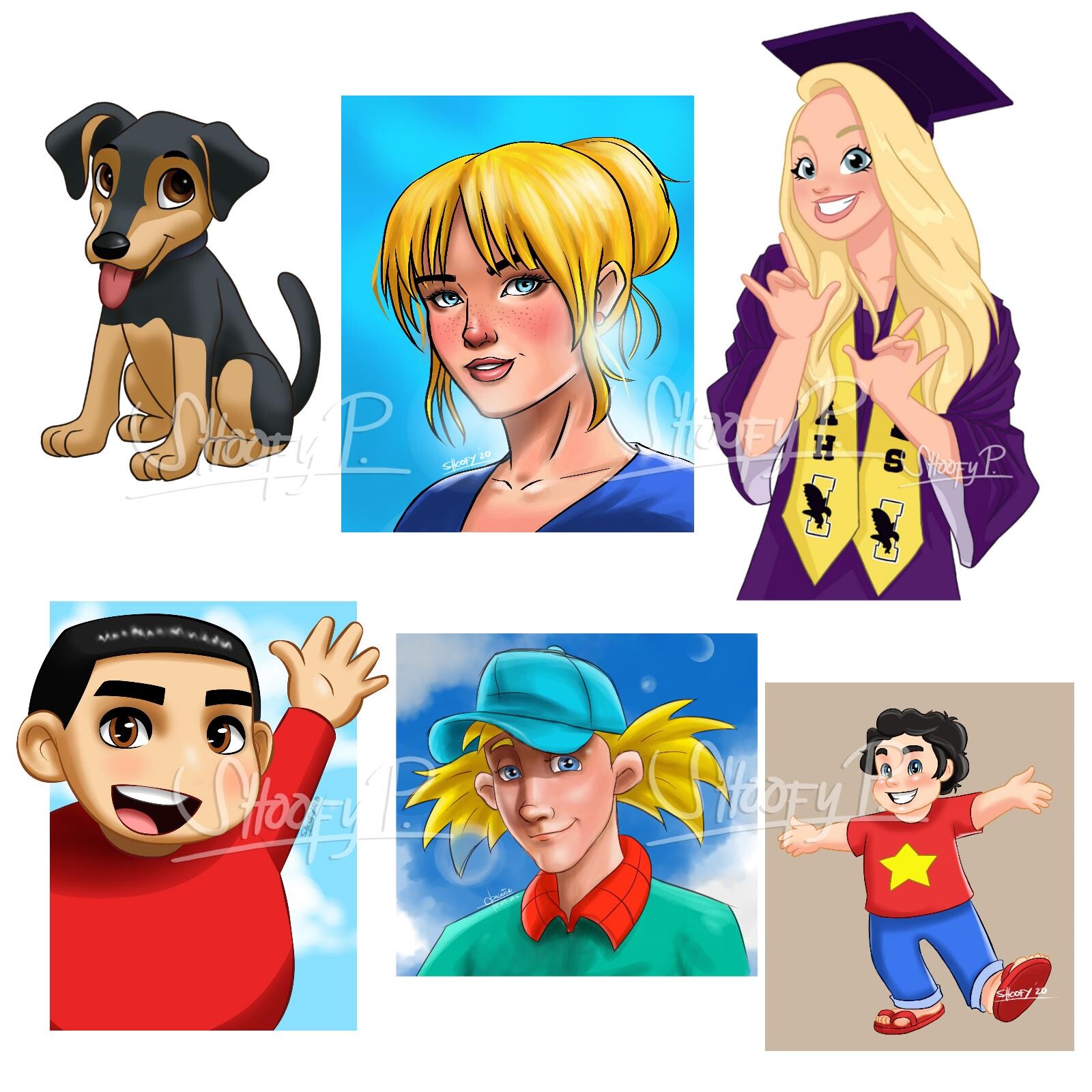 ArtStation - Compilation Cartoon Illustrations