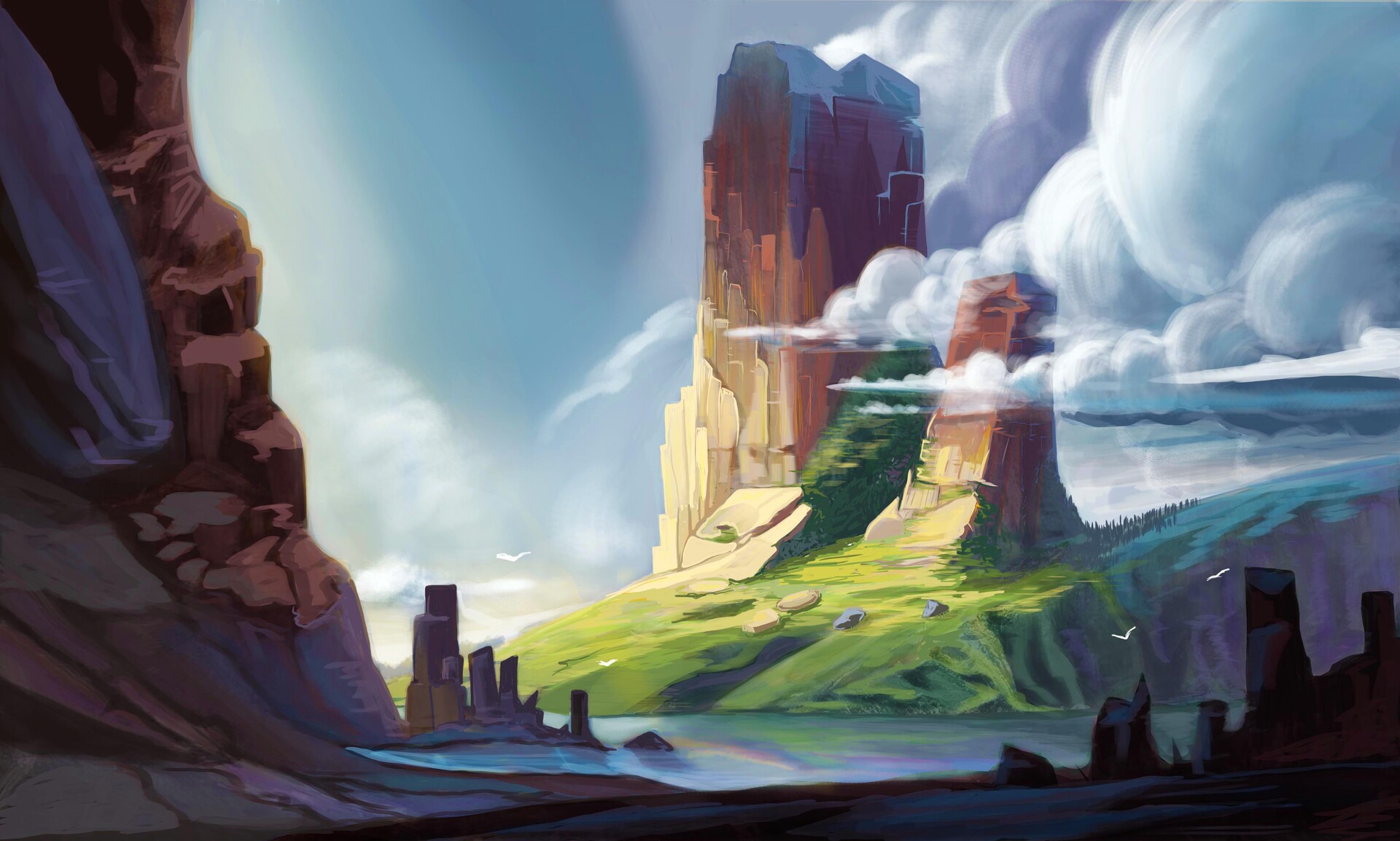 ArtStation - Environment concept personal study , Hvitrev