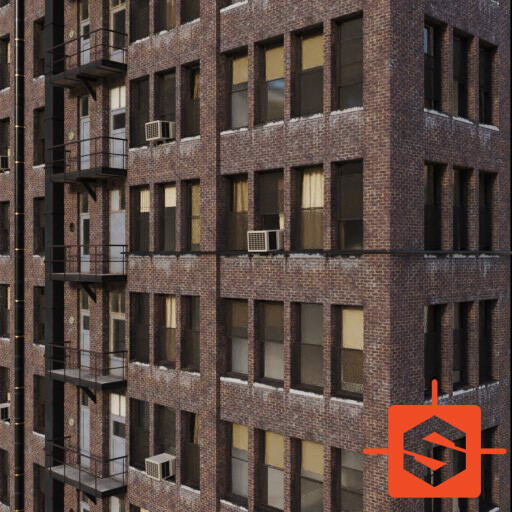 ArtStation - Brick Building