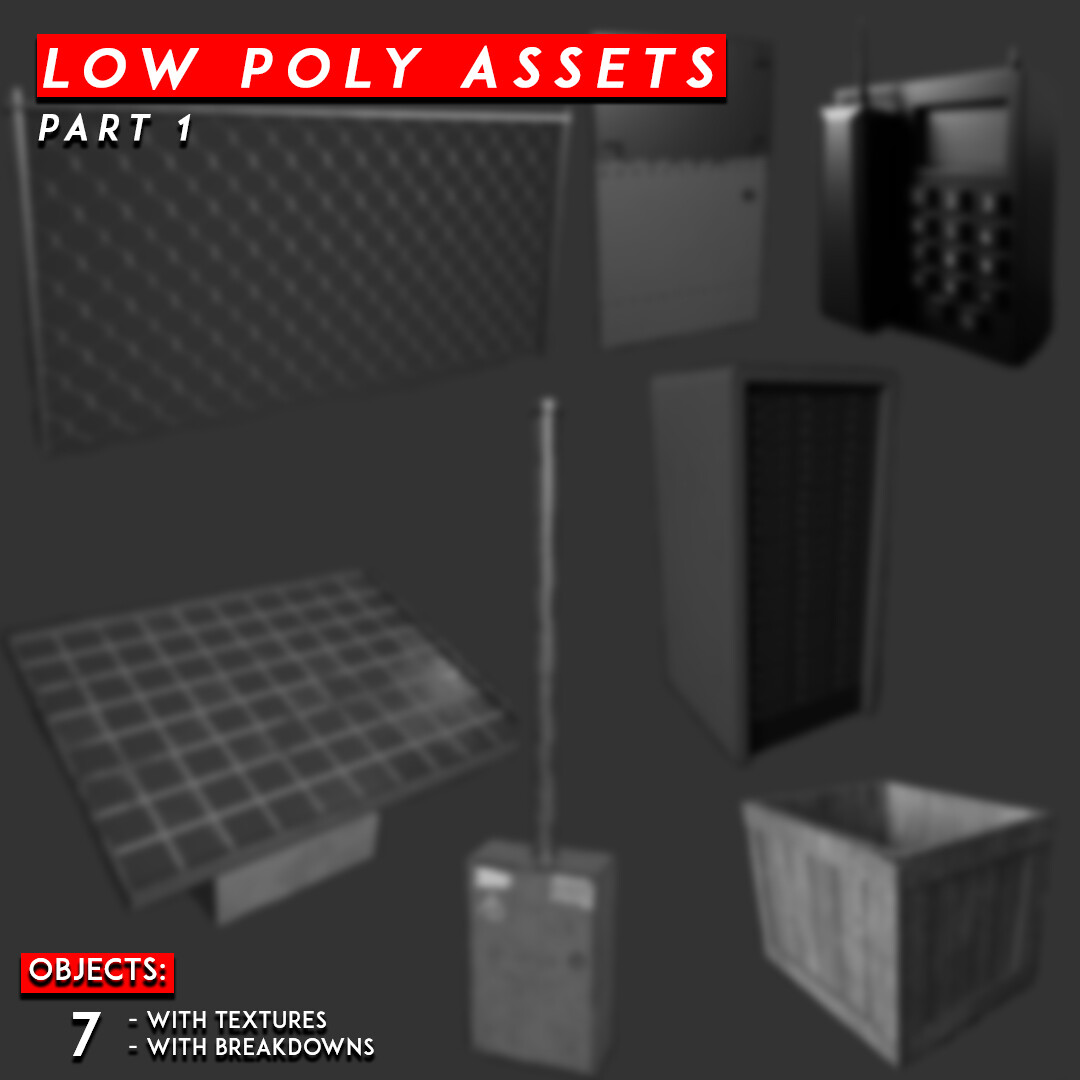 ArtStation - LOW POLY ASSETS - Part 1