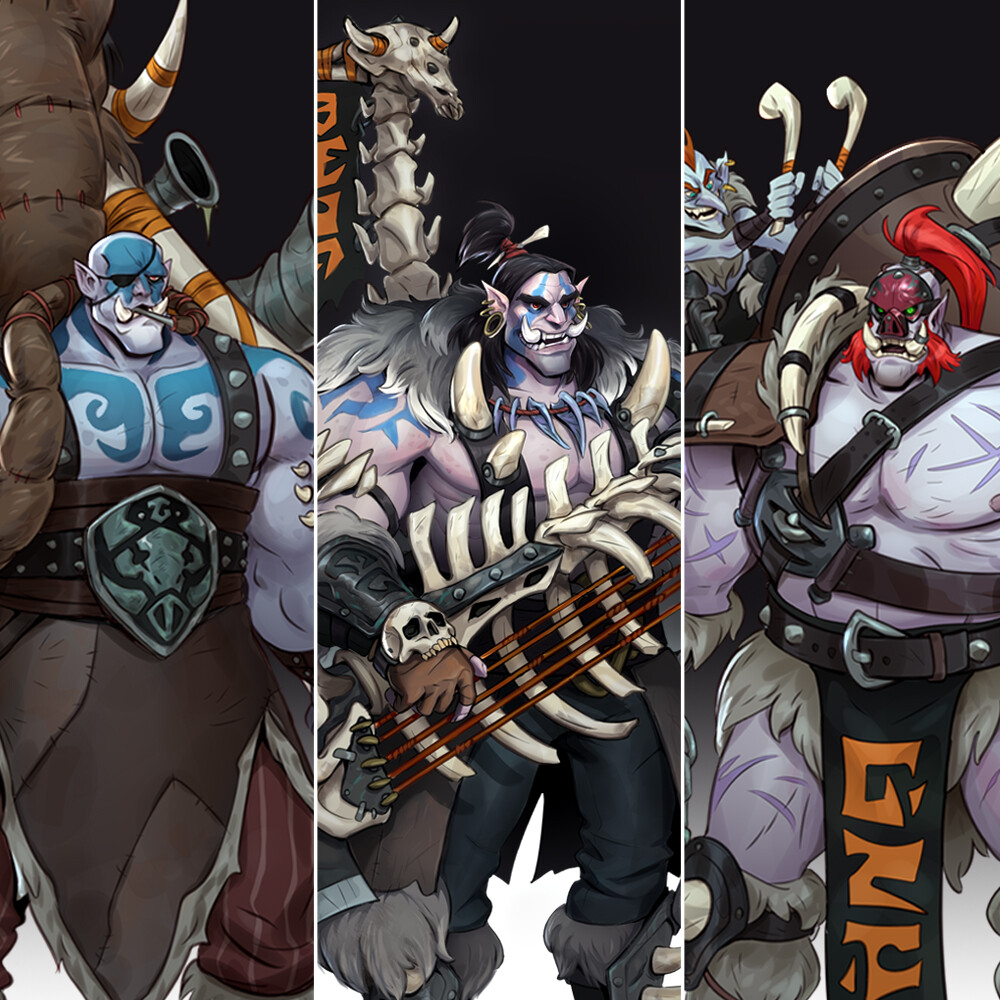 ArtStation - Orc battle bard boy band