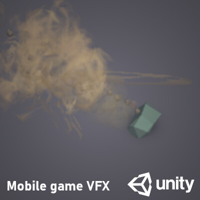 ArtStation - Boulder throw ability VFX for mobile game