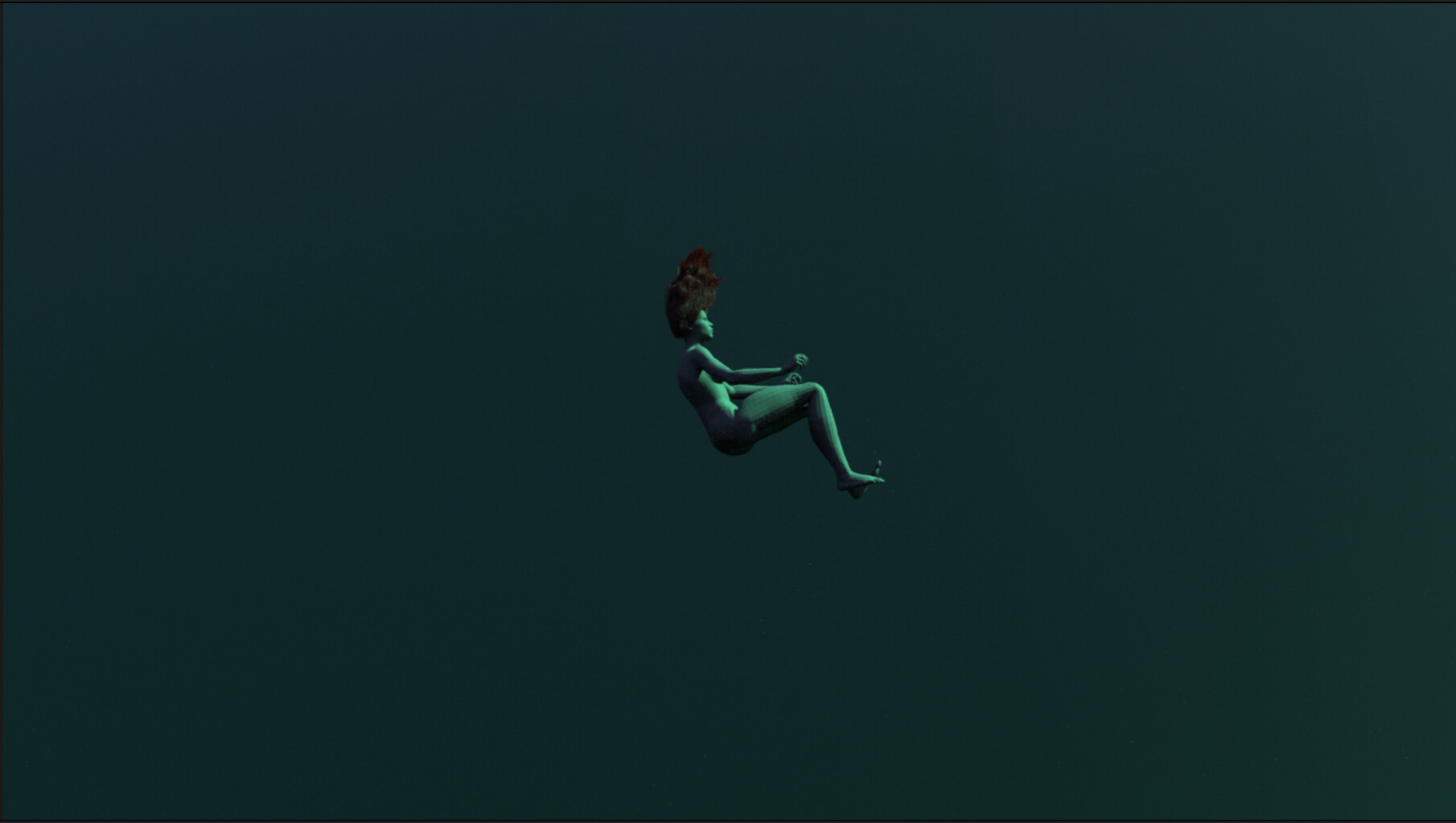 ArtStation - R&D Project - Underwater Hair Simulation