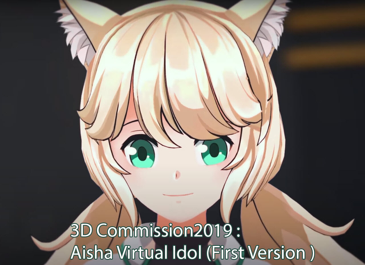 ArtStation - 3D Commission2019 : Aisha Virtual Idol (First Version )
