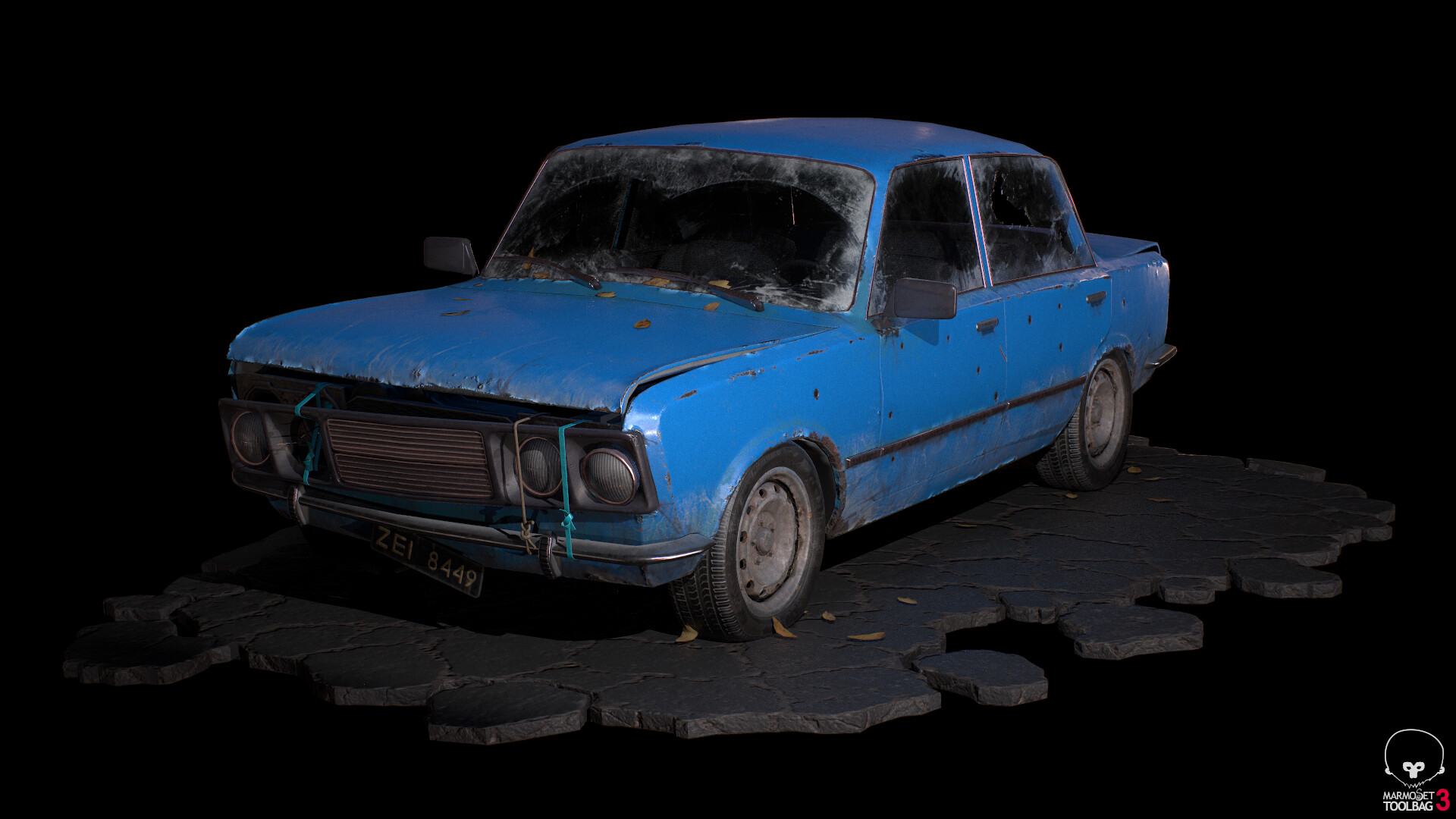 ArtStation - Car Under Fire